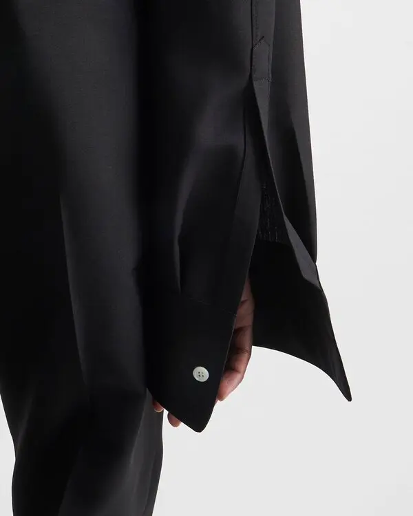 Prada Single-breasted Shirt Jacket - Black