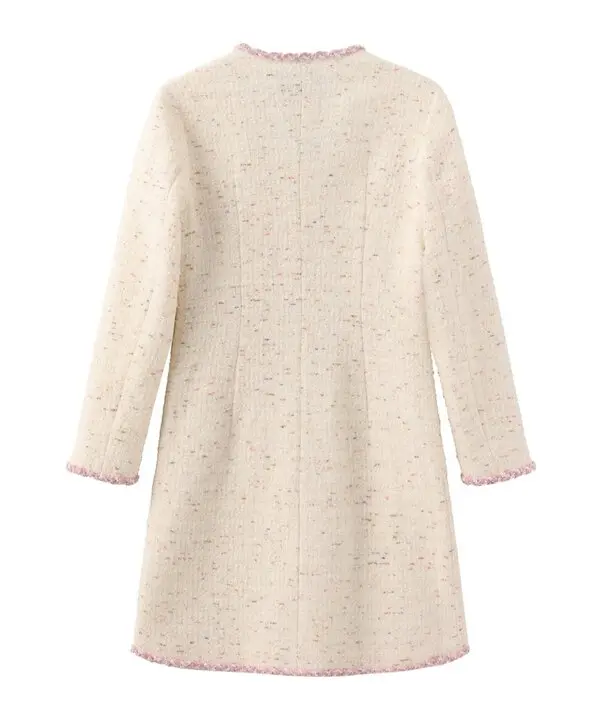 Marissa Chiara V-neck Button-up Lace Dress