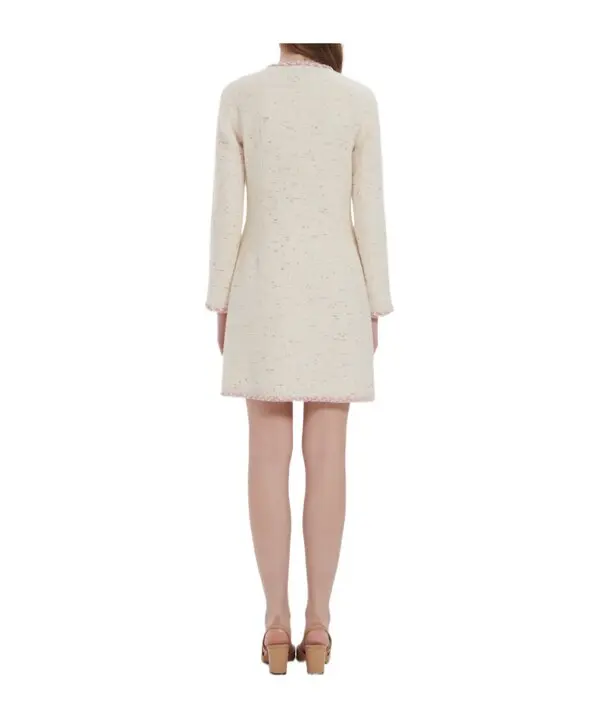 Marissa Chiara V-neck Button-up Lace Dress