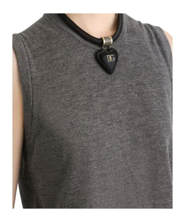 Dolce & Gabbana Ribbed Knit Sleeveless Vest