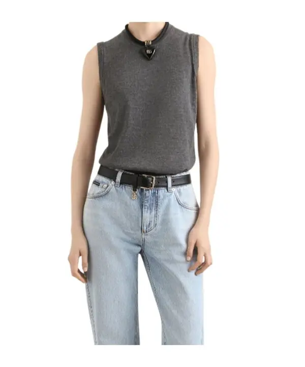 Dolce & Gabbana Ribbed Knit Sleeveless Vest - No