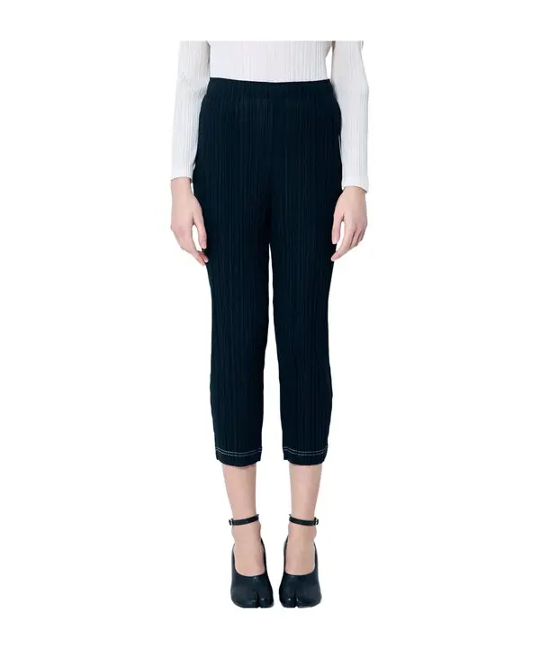 PLEATS PLEASE BY ISSEY MIYAKE Pleats Please Issey Miyake Cropped Pleated Trousers