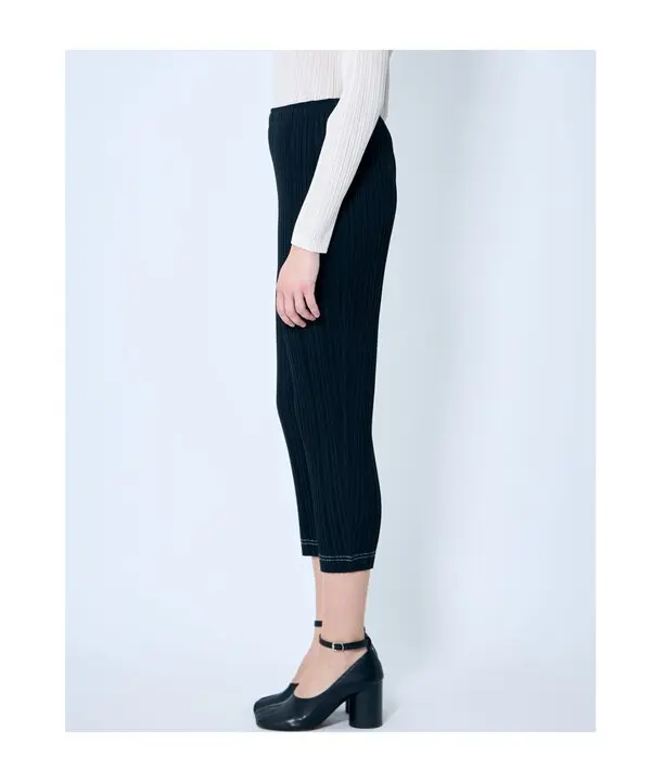 PLEATS PLEASE BY ISSEY MIYAKE Pleats Please Issey Miyake Cropped Pleated Trousers