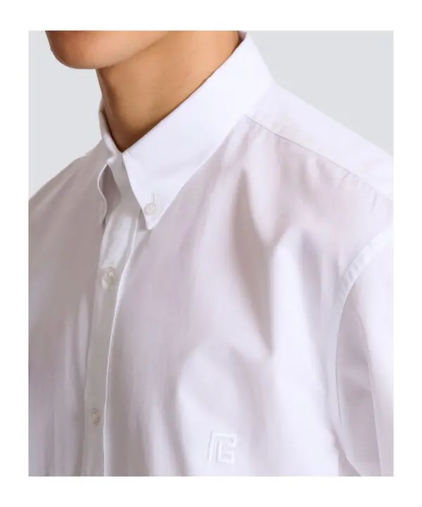 Balmain Cotton Poplin Shirt - White