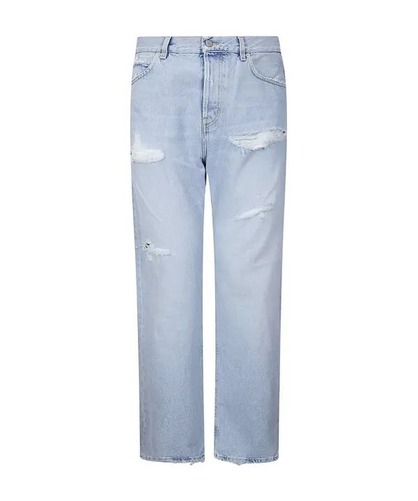 HAIKURE Straight-leg Jeans With Logo Patch - Blue
