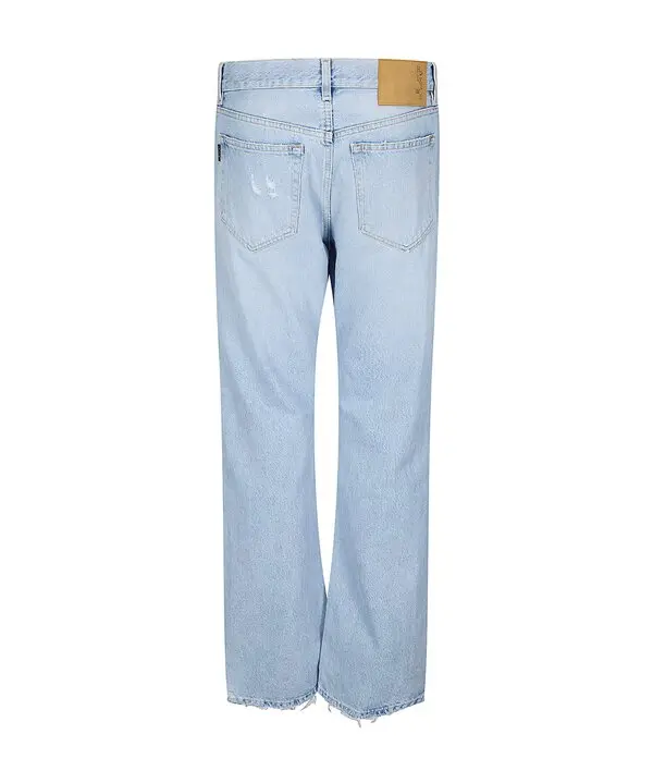HAIKURE Straight-leg Jeans With Logo Patch - Blue