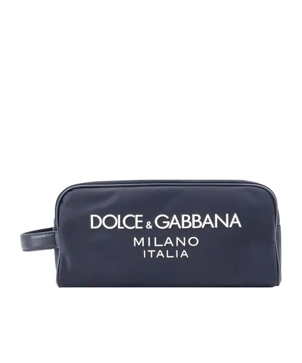 Dolce & Gabbana Dolce Gabbana Logo Printed Beauty Case - Black