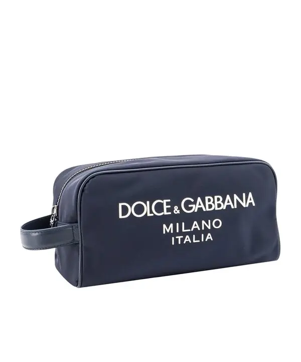 Dolce & Gabbana Dolce Gabbana Logo Printed Beauty Case - Black