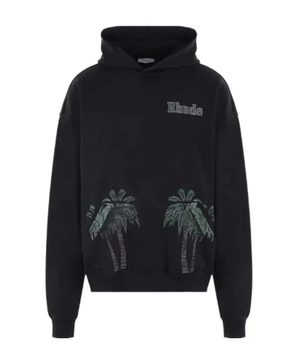 Rhude Logo-print Long-sleeve Hoodie