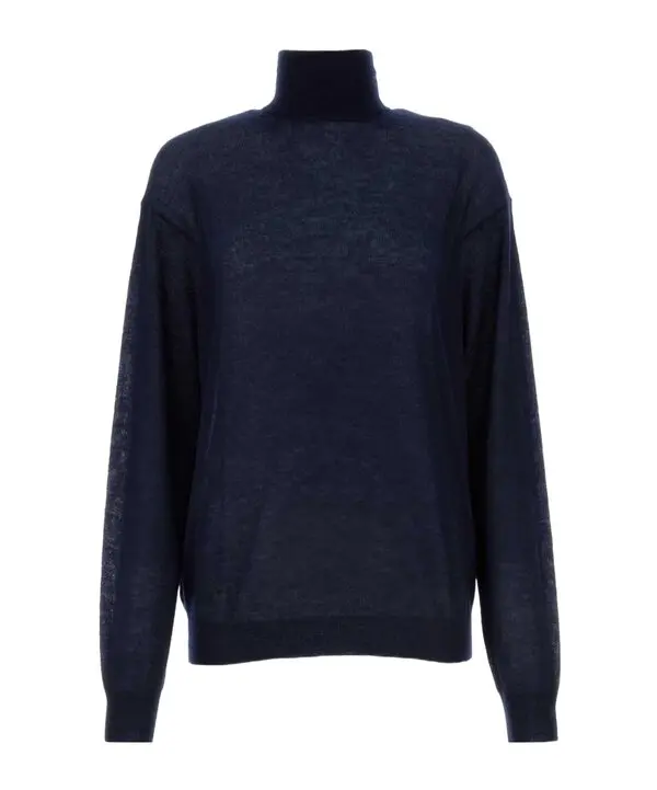 Prada High-neck Knitted Jumper - Blue