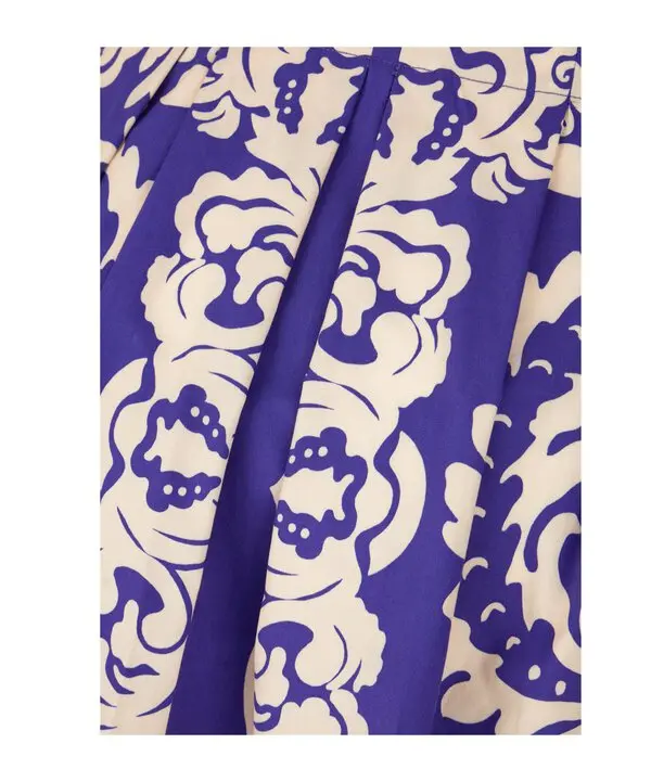 Etro Printed Pleated Midi Dress
