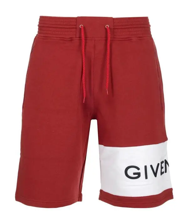 Givenchy Logo Detail Shorts - Red