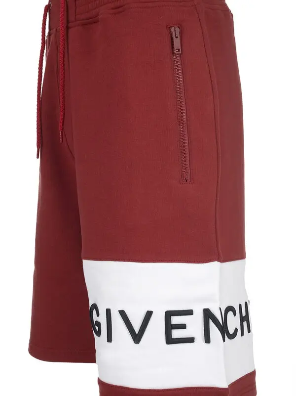 Givenchy Logo Detail Shorts - Red