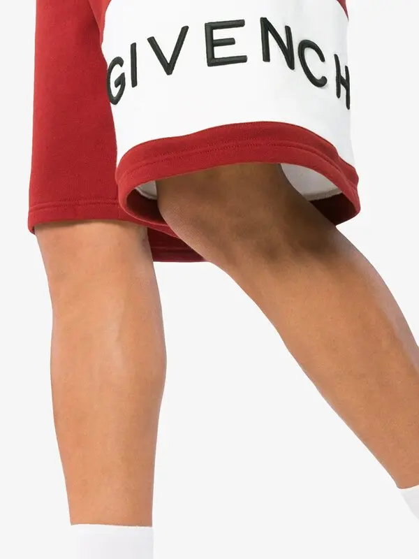 Givenchy Logo Detail Shorts - Red