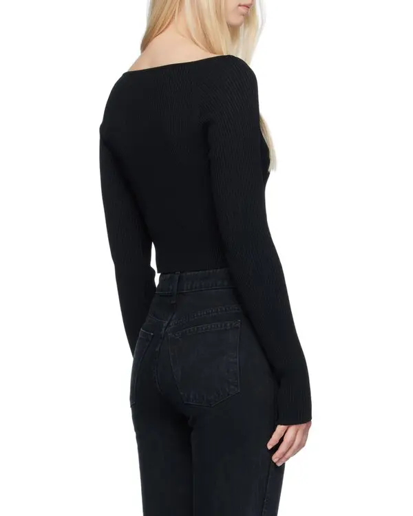 Moschino Cropped Cutout Sweater