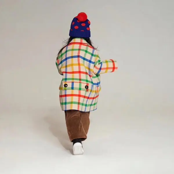 Burberry Double-breasted Plaid Coat