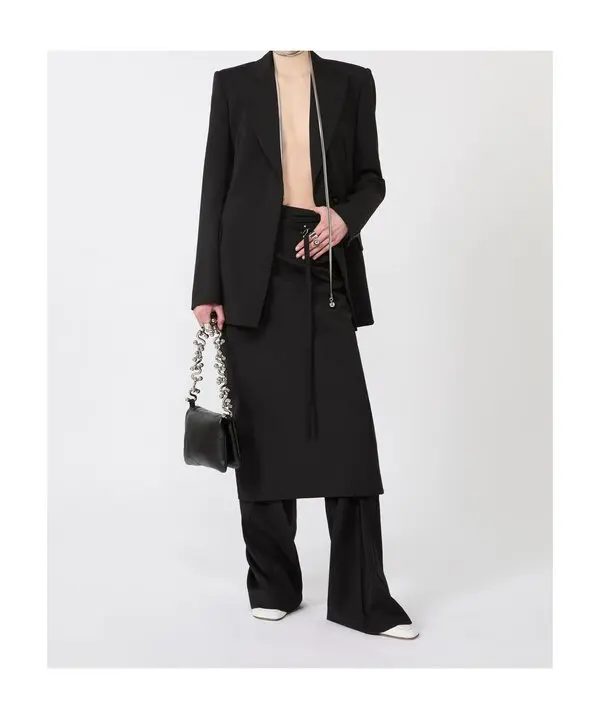 Sportmax Double-breasted V-neck Blazer - Black