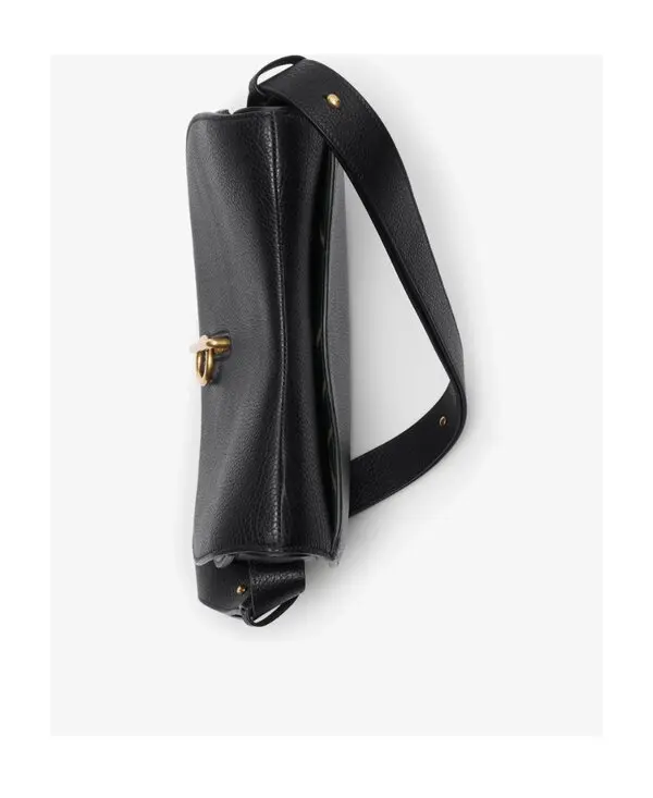 Burberry Medium Rocking Horse Foldover Crossbody Bag - Black