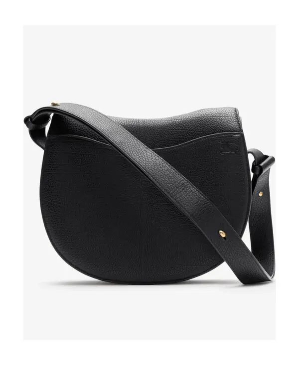 Burberry Medium Rocking Horse Foldover Crossbody Bag - Black