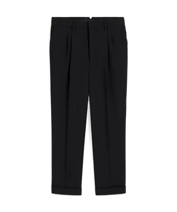 AMI Paris Carrot Fit Trousers - Black