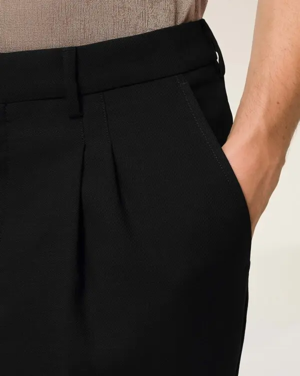 AMI Paris Carrot Fit Trousers - Black