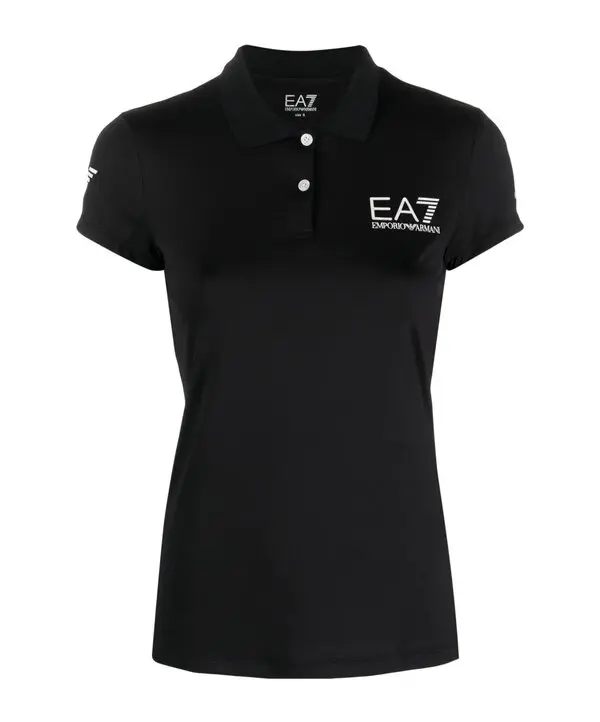 EA7 Logo-print Performance Polo Shirt