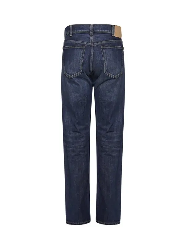 Celine Kurt Jeans In Dark Stone Wash Denim