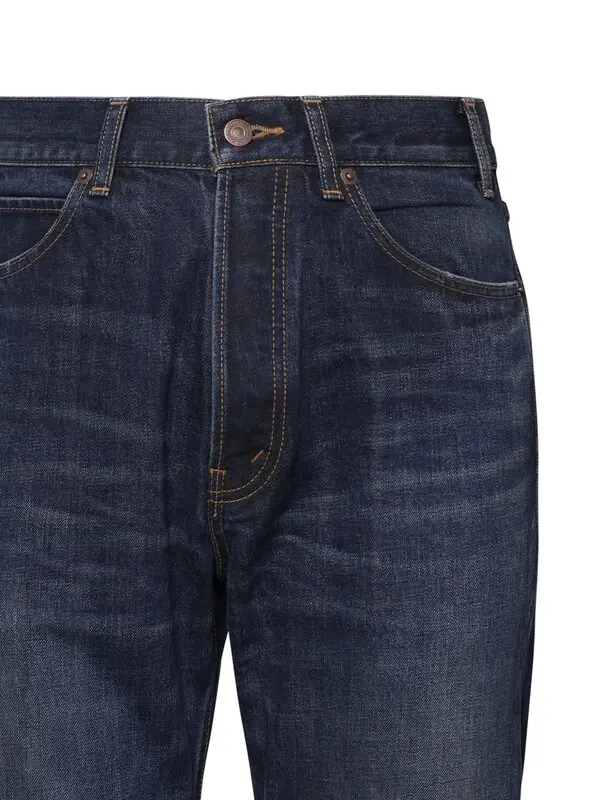 Celine Kurt Jeans In Dark Stone Wash Denim