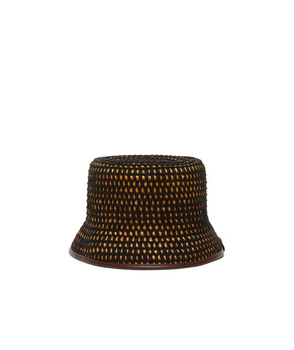 Max Mara Logo Plaque Bucket Hat - Black