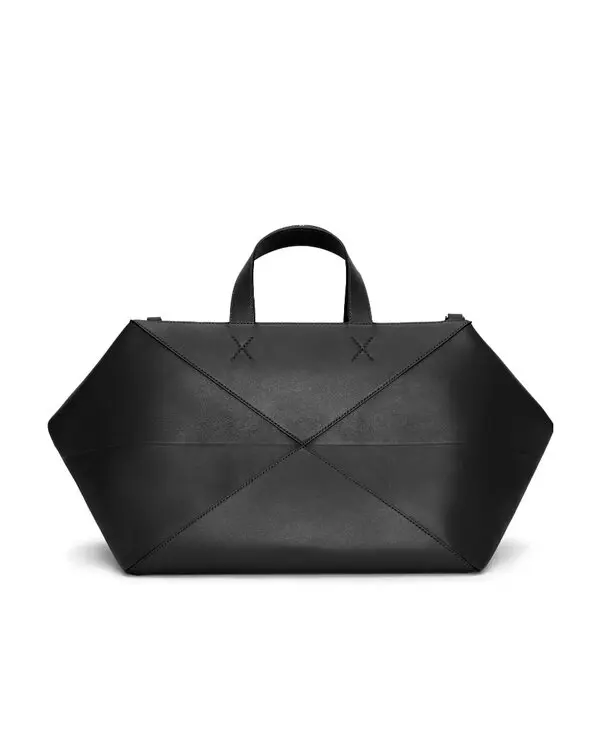 Loewe Puzzle Fold Duffle In Shiny Calfskin
