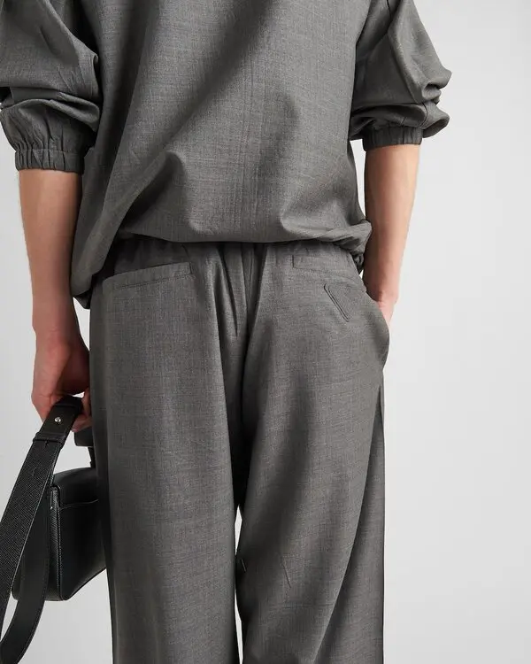 Prada Wide-leg Tailored Trousers