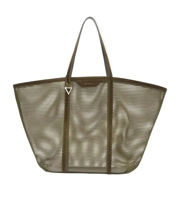 Attico Via Del Mare Mesh Tote Bag - Military Green