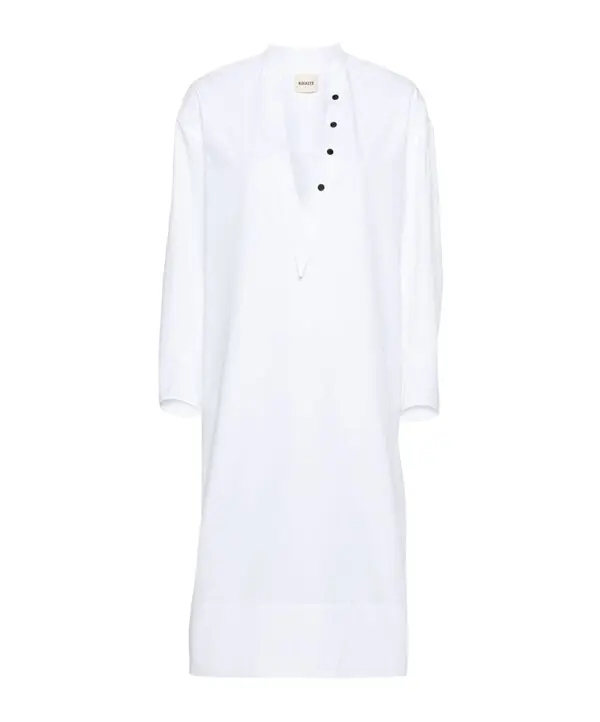 Khaite Long-sleeve Midi Dress