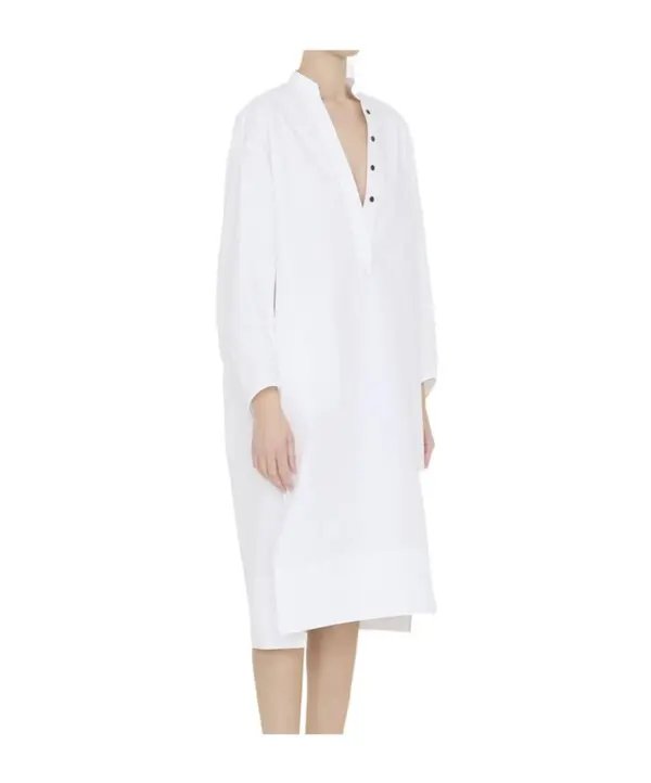 Khaite Long-sleeve Midi Dress