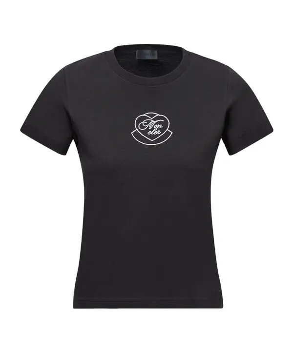 Moncler Embroidered Logo Crewneck T-shirt