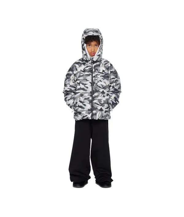The North Face Hooded Down Jacket With Camouflage Print