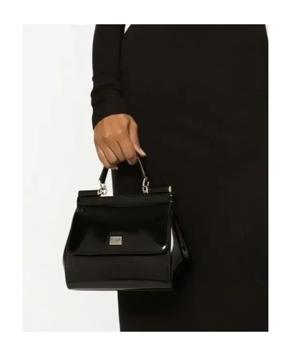 Dolce & Gabbana Small Sicily Top Handle Bag - Black