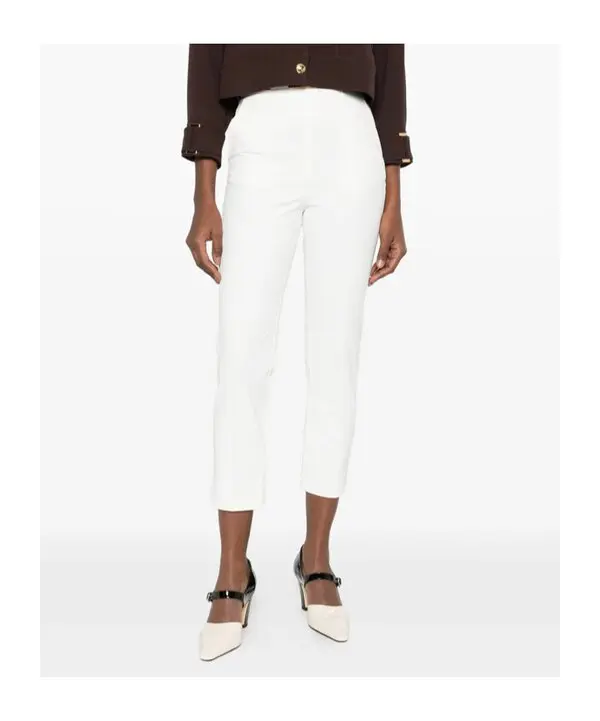 Elisabetta Franchi Slim Fit Stretch Belted Trousers