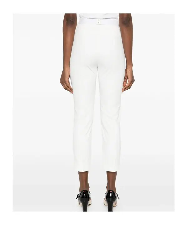 Elisabetta Franchi Slim Fit Stretch Belted Trousers