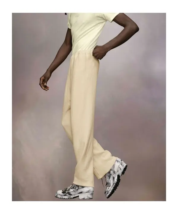 MAISON MARGIELA Four-stitch Straight-leg Trousers - Ecru