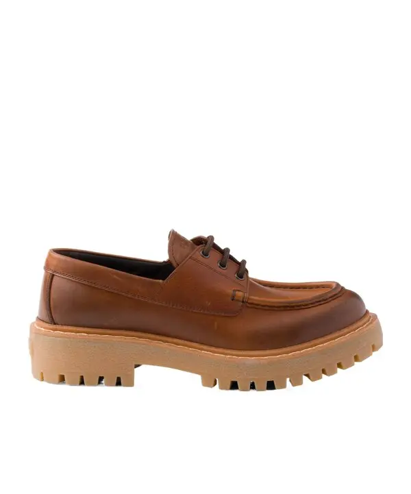 Prada Vintage Lace-up Shoes - Cognac