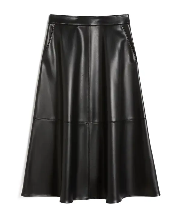 Max Mara High-waisted Midi Skirt - Black