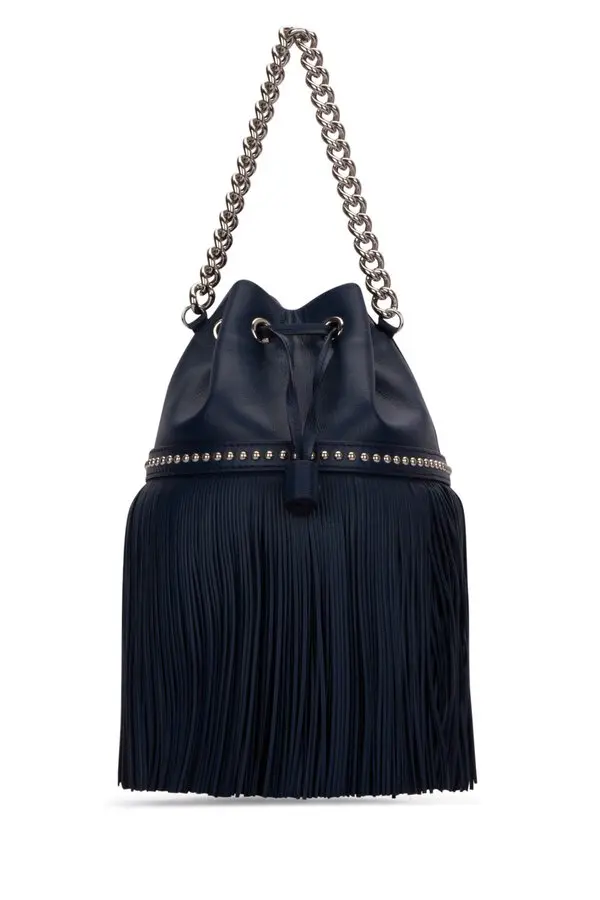 JM DAVIDSON Fringed Chain-strap Bucket Bag