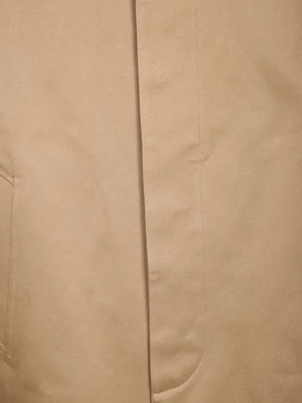 Saint Laurent Knee-length Long-sleeved Mackintosh Coat