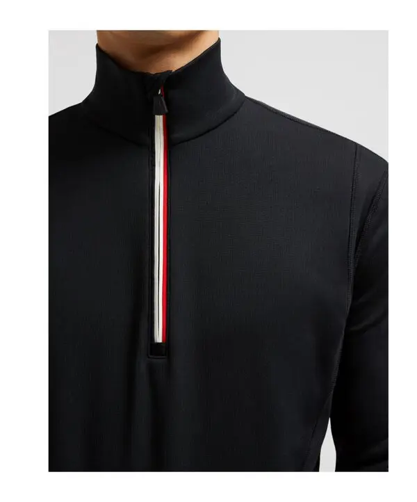 Moncler Polartec Half-zip Sweatshirt With Logo Embellishment