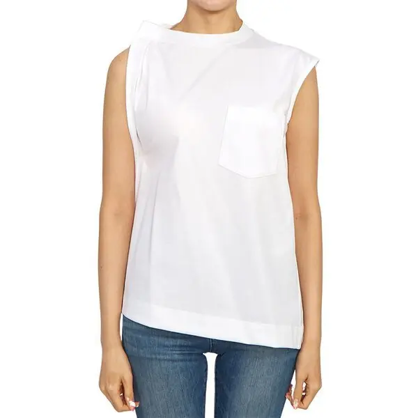 Sacai Asymmetrical T-shirt - White