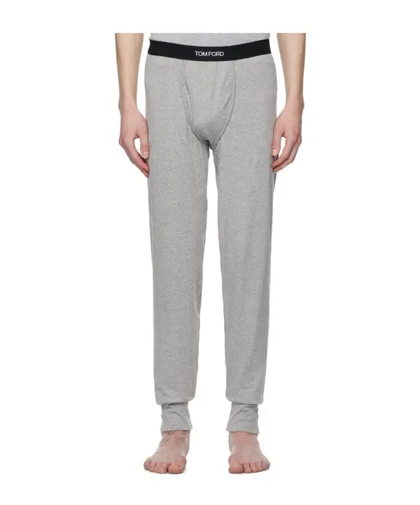 TOM FORD Elastic Waist Long Underwear - Grey