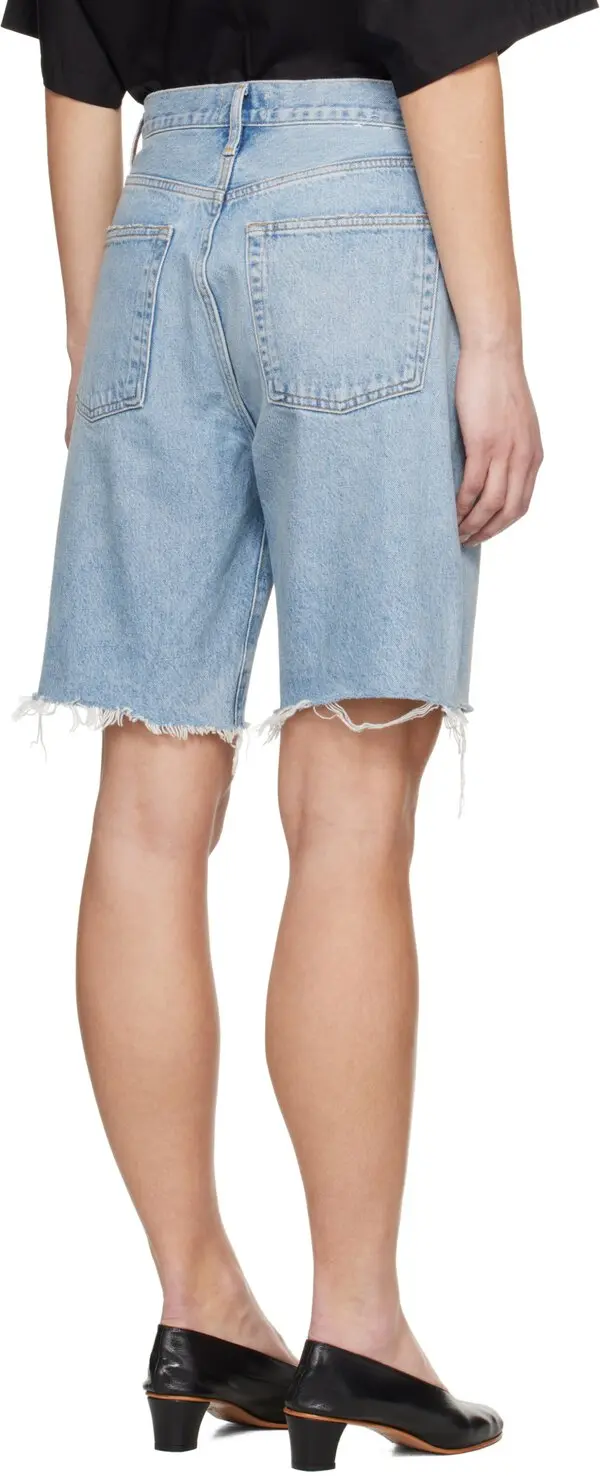 AGOLDE 90's Frayed Edge Denim Shorts