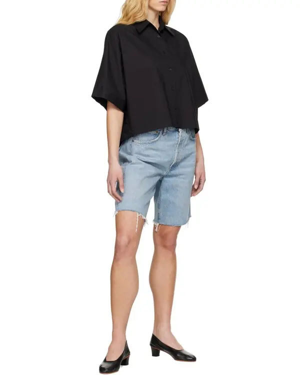 AGOLDE 90's Frayed Edge Denim Shorts