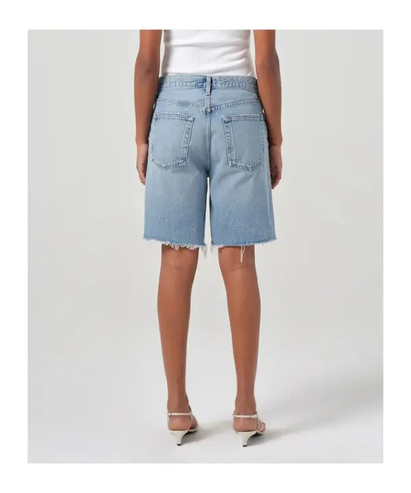 AGOLDE 90's Frayed Edge Denim Shorts